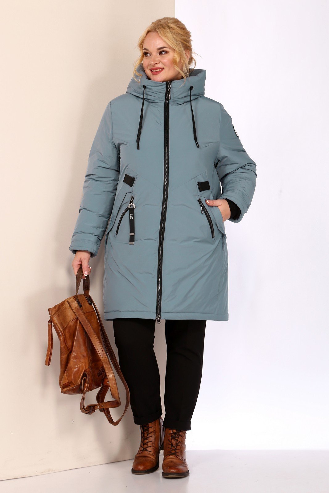 Куртка 2030 ментол Shetti купить в интернет магазине Велесмода